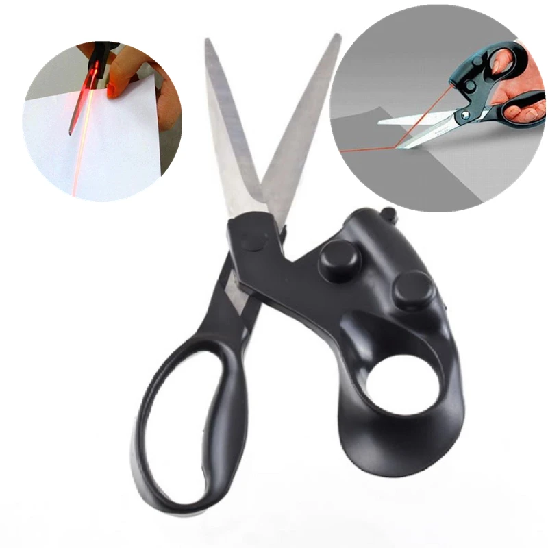 Creativity-Laser-Guided-Scissors-For-Home-Crafts-Wrapping-Gifts-Fabric ...