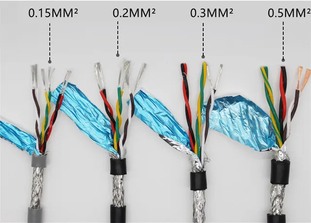 18/2 Shielded Wire Resistant Cable Twisted Pair Signal Wire, 2 4 6 8 10 ...