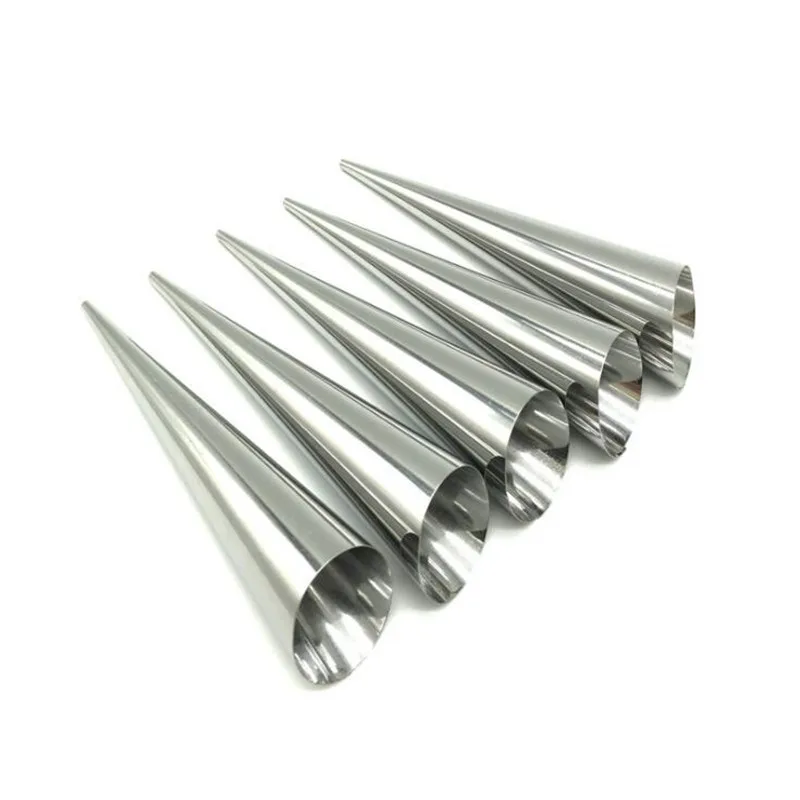 5Pcs/Set Kitchen Stainless Steel Baking Cones Horn Pastry Roll Cake ...