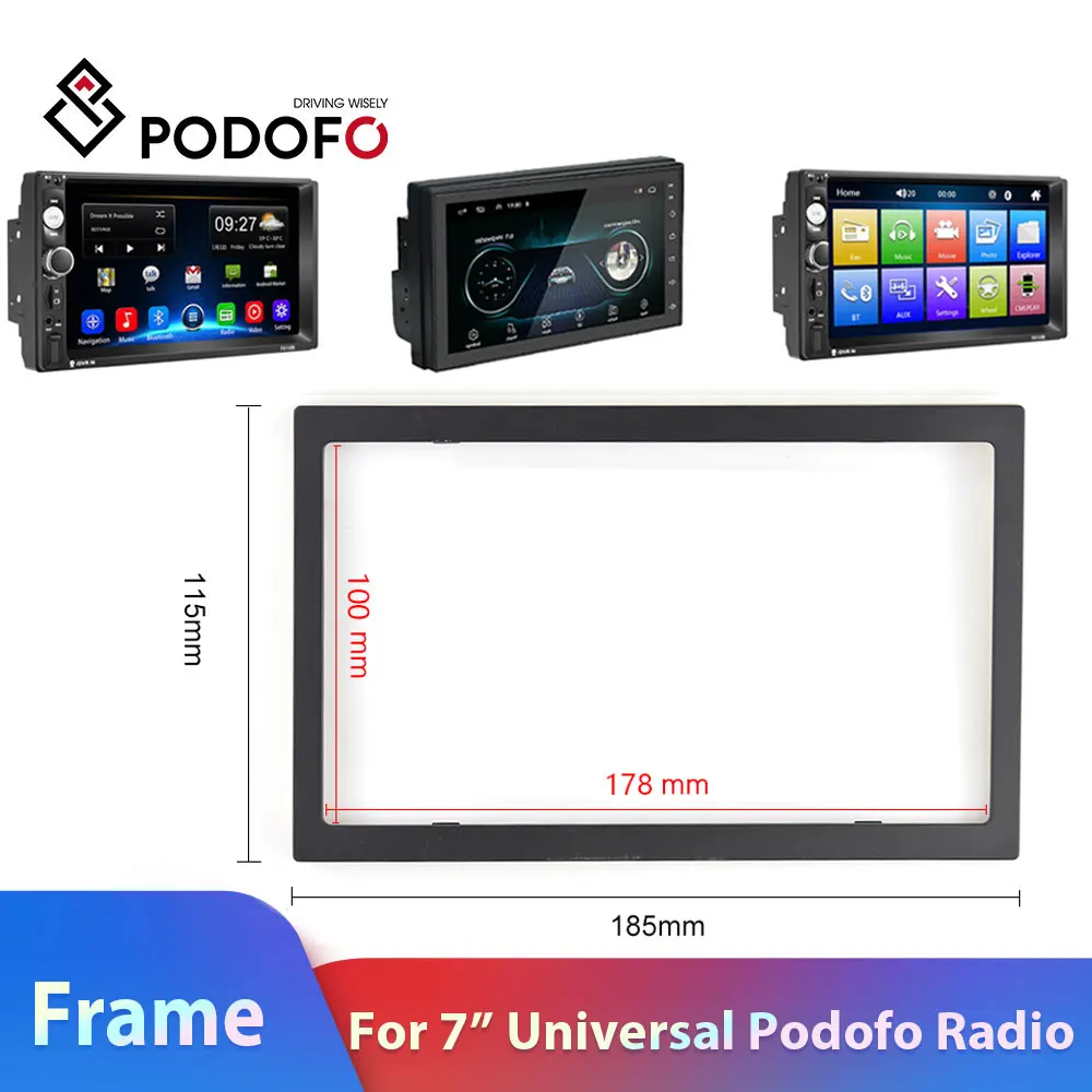 Podofo-2-Din-Car-radio-Frame-for-7inch-Car-Multimedia-Player-Universal ...