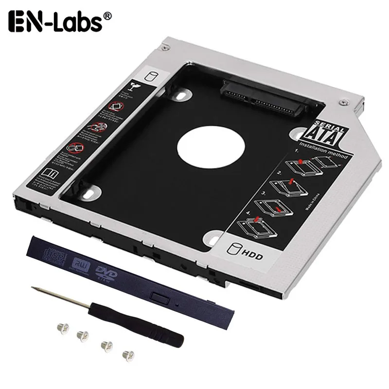 2nd SATA Optibay HDD Caddy 9.5mm,12.7mm 9mm Laptop 2.5 SSD Hard Drive ...