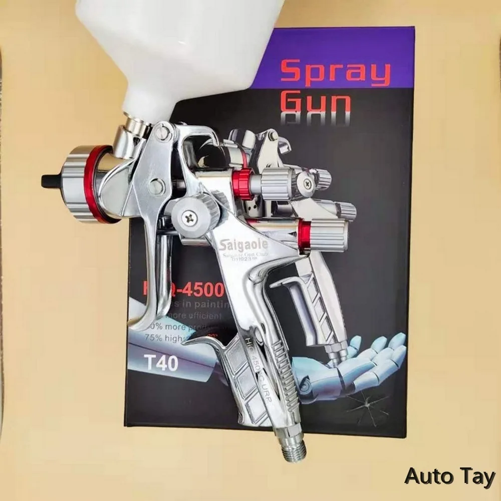 T40 Spray Gun 1.3mm Hvlp Car Sprayer Painting Tool High Atomization Air ...