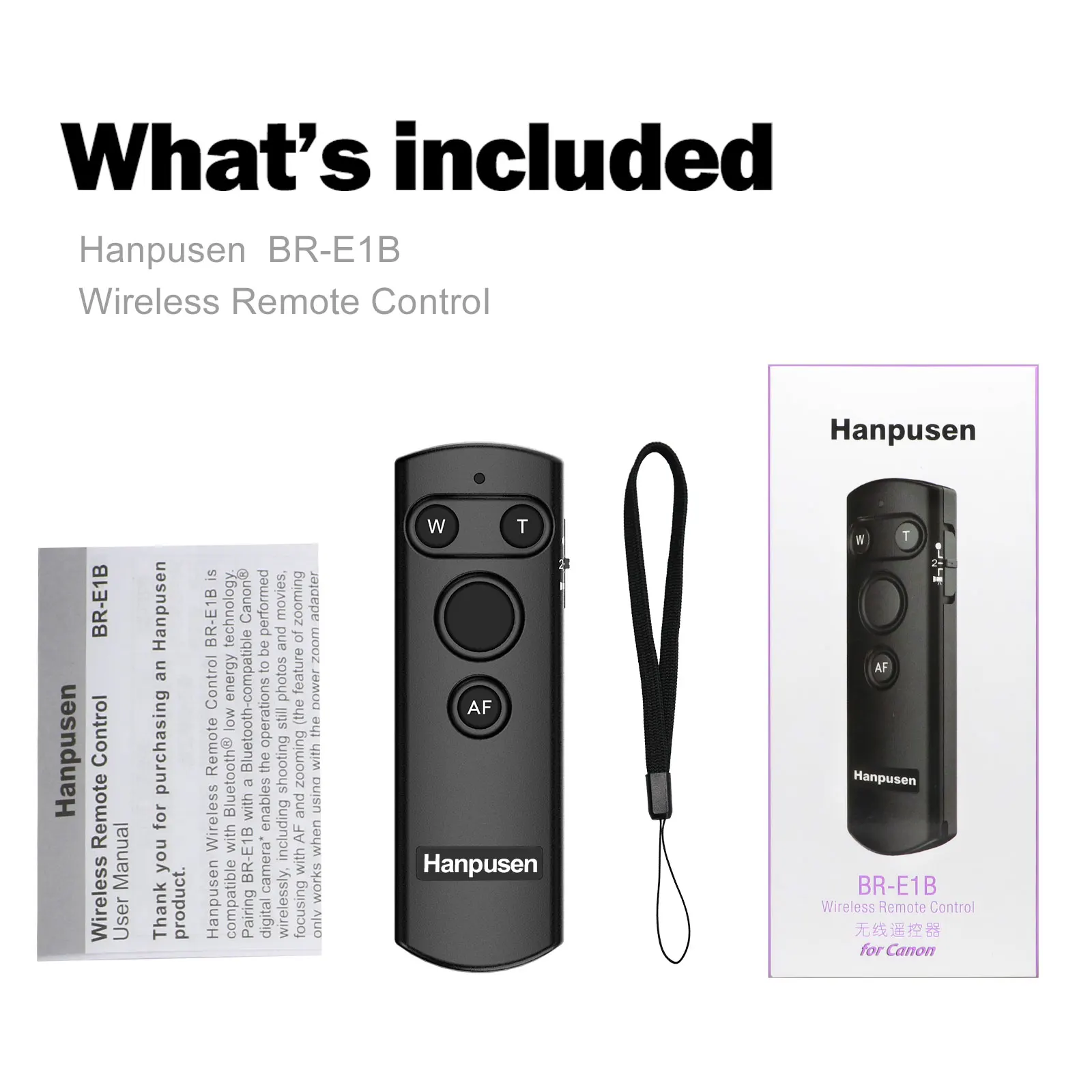 BR-E1B Wireless Remote Control Shutter Release for Canon EOS R10 R50 R5C R6II RP Ra 850D 90D ...