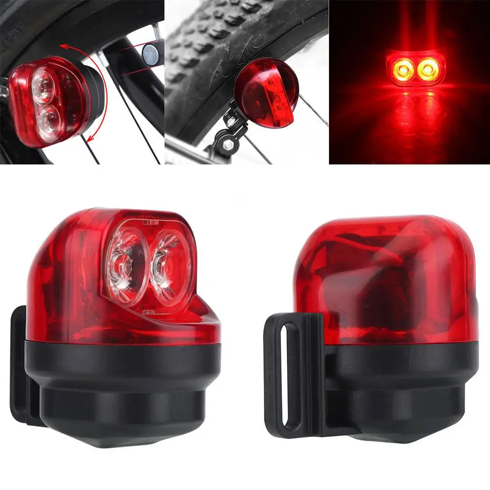 HB Magnetic Induction Mountain Road Bike Tire Cycling Flashing Warning ...