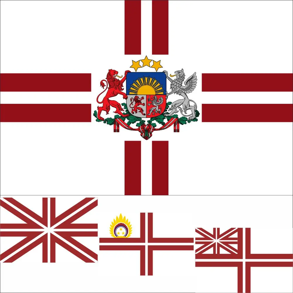 Latvia Presidential Flag 3X5FT 100D Polyester Double Stitched High ...