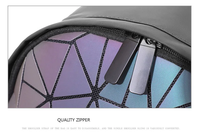 กระเป๋า Luminous Rhombic Backpack Trend European and American Style ...