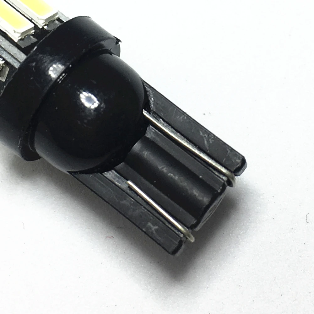 10Pcs W5W 10 7020 SMD Car T10 LED 194 168 Panel Lamp White Bulbs For ...