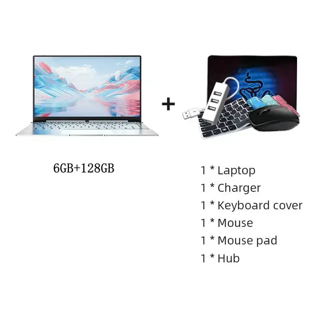 DERE V14S Intel Celeron N5095 14.1 Inch Laptop Notebook Backlit ...