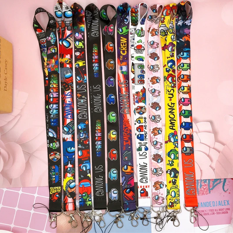 Game-Lanyard-anime-cute-cartoon-neck-strap-key-lanyard-ID-card-gym ...