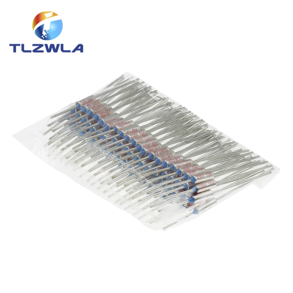 TF 열 퓨즈 RY 10A 15A 250V 온도 85C 100C 105C 100C 120C 130C 152C 165C 172C ...