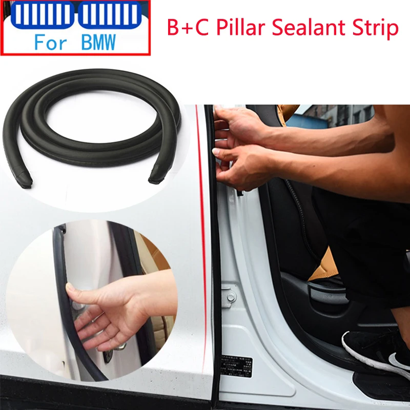 2PCS-Car-Door-Rubber-Seal-Strip-B-C-Pillar-Sealant-Strip-For-Bmw-E90 ...