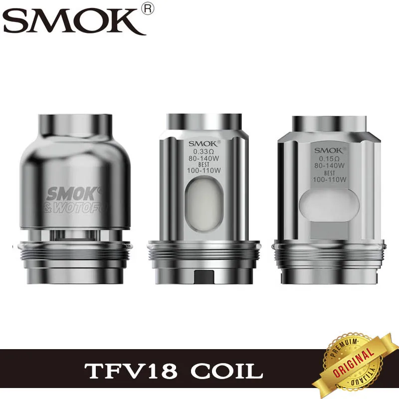 Original-SMOK-TFV18-Coil-V18-Meshed-0-33ohm-TFV18-Dual-Mesh-0-15ohm ...