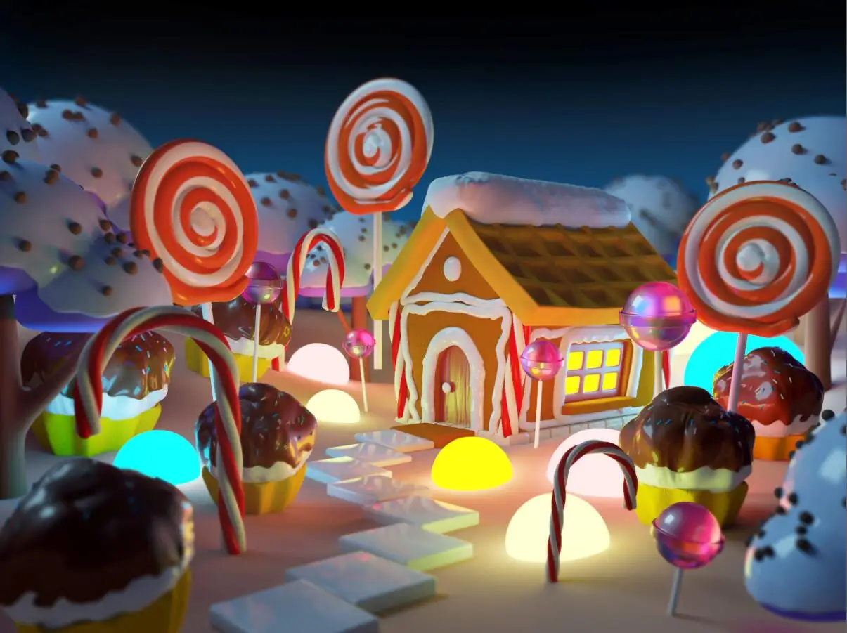 Candyland Game Gingerbread House