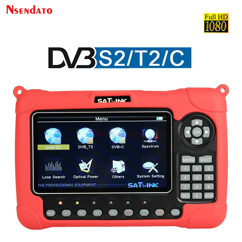 SATLINK-WS6980-DVB-S2-DVB-T2-C-COMBO-Satellite-Sat-Finder-Meter-H-265 ...