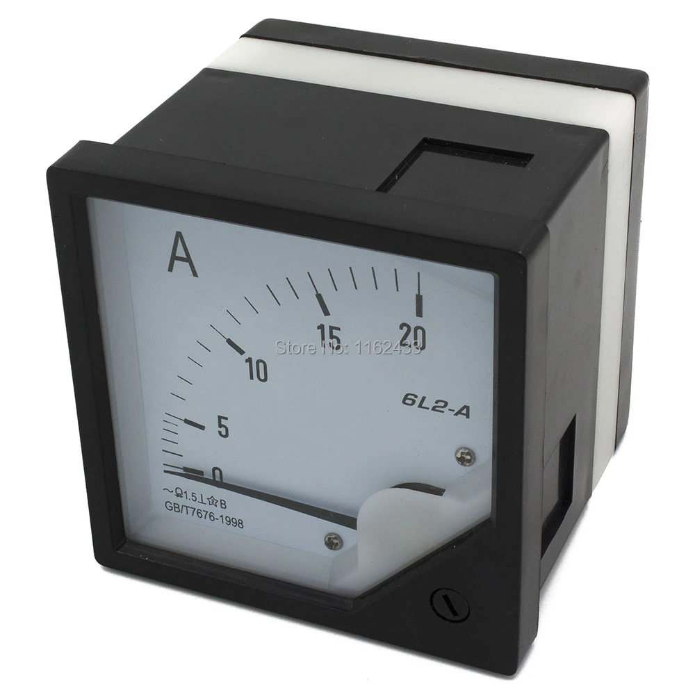 6L2-A pointer ammeter analog AMP meter 80mm x 80mm size 5A 10A 20A 30A 50A