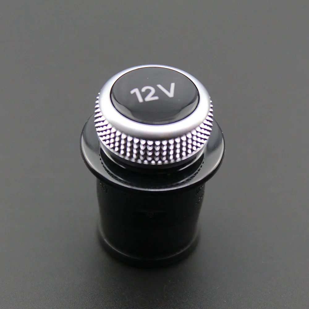 Cigarette-Lighter-Cover-Chrome-Plated-Cigarette-Lighter-Plug-12V-For-VW ...