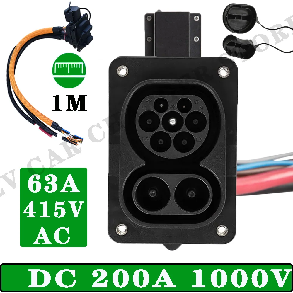Ccs Type 2 Ev Female Combo 2 Socket 1000v 62196-3 Electric Car Fast ...