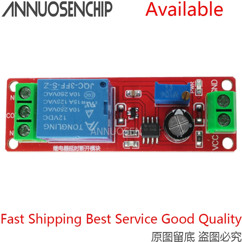 Dc 12v Delay Relay Shield Module Ne555 Timer Switch Adjustable Module 0 ...