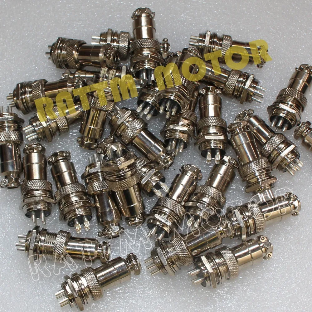 50 Pair Gx16-4pin Male & Female Diameter 16mm Wire Panel Connector Gx16 ...