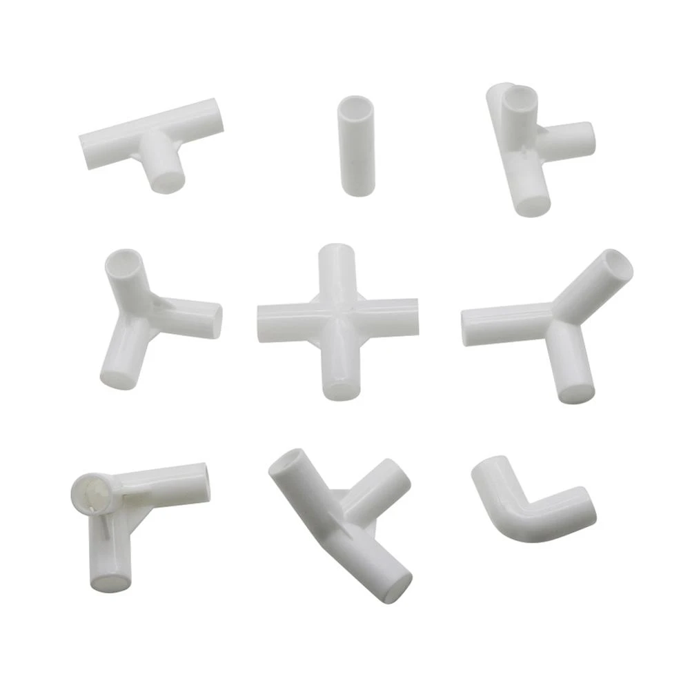 5 Pcs 12mm Pvc Straight Elbow Cross Connector Joint 60 90 120 135 ...