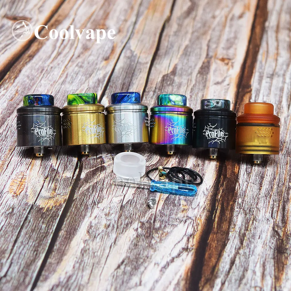 coolvape Profile RDA 24mm Vape Adjustable pin BF Tank Vaporizer Single ...