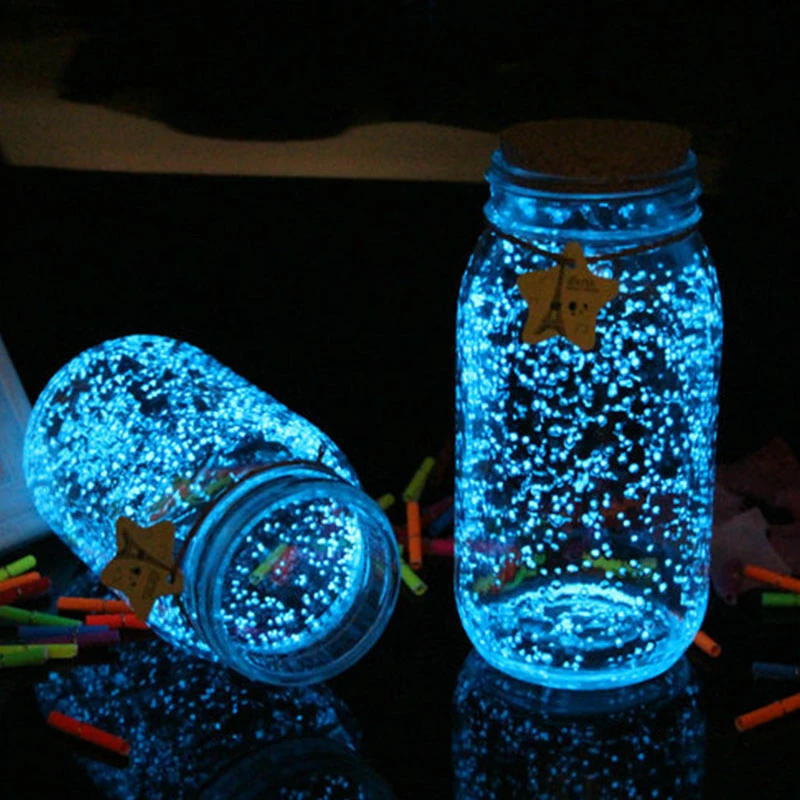 Diy Luminous Glow Gravel Noctilucent Sand Romantic Sky Blue Fish Tank ...
