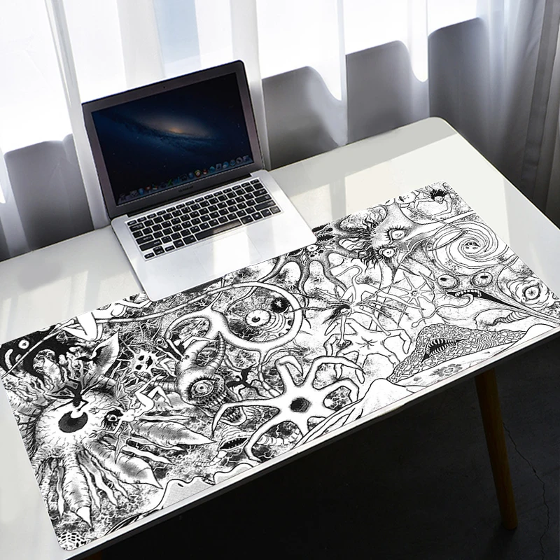 Junji Ito Tees Horror Unique Desktop Mat Gamer Accessories Mousepad ...