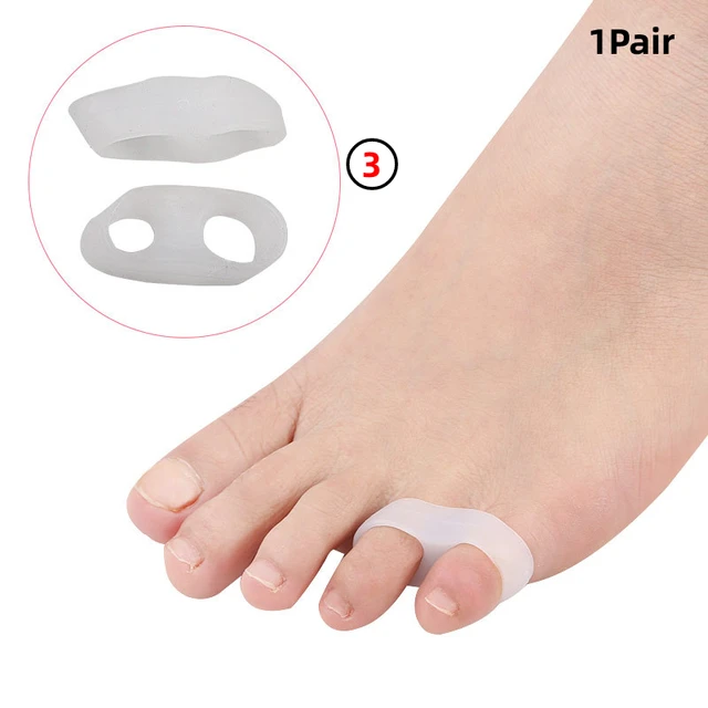1Pair Gel Silicone Foot Care Tools Hammer Toes Separator Thumb ...