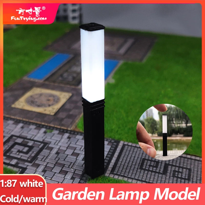 3PCS HO Scale 3V Model Railway Lamppost LED Park Lanterns Street Lamp ...