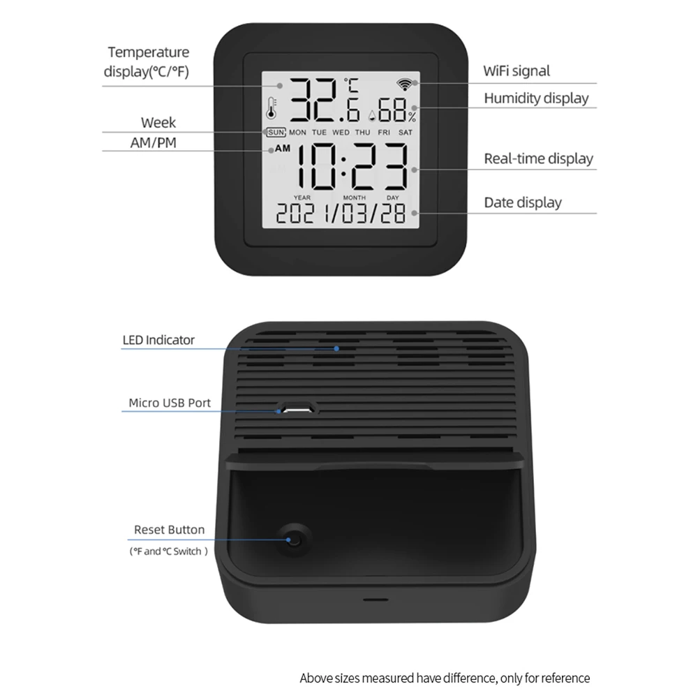 IR Remote Control Smart Life WiFi Universal Infrared with T&H LCD ...