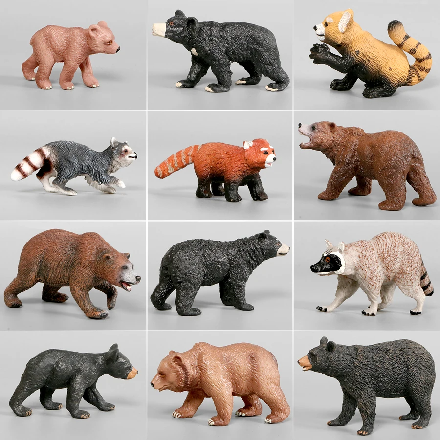 Simulation-Wild-Forest-Animals-Models-Brown-Bear-Black-Bear-Raccoon ...