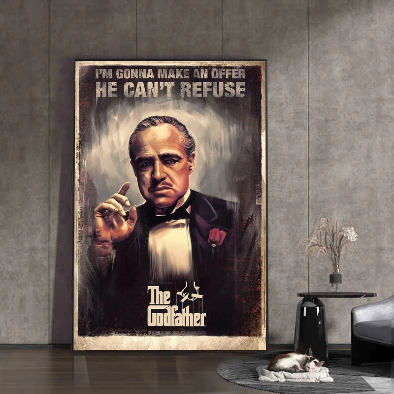 Retro-Movie-Godfather-Poster-Wall-Art-Picture-Movie-Main-Character ...