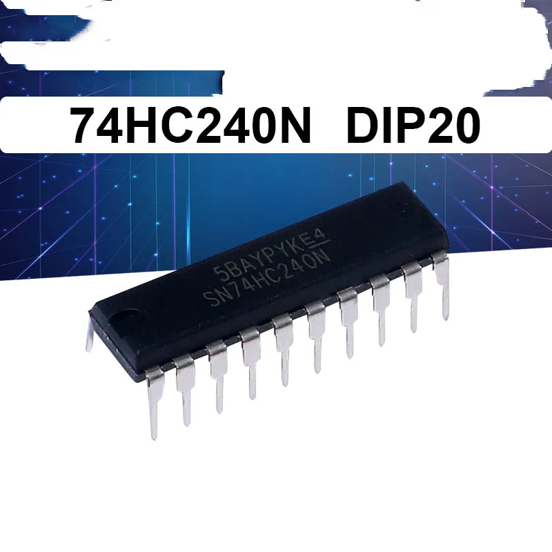 10 개/몫 새로운 SN74HC240N 74HC240 DIP 20 로직 인버터/스너버 칩|반도체 집적회로| - AliExpress