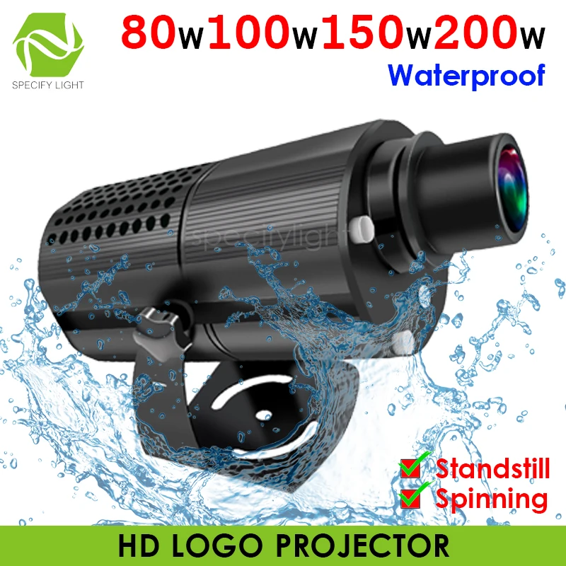 Outdoor-80W-100W-150W-200W-Waterproof-Gobo-Projector-HD-COB-LED-Static ...