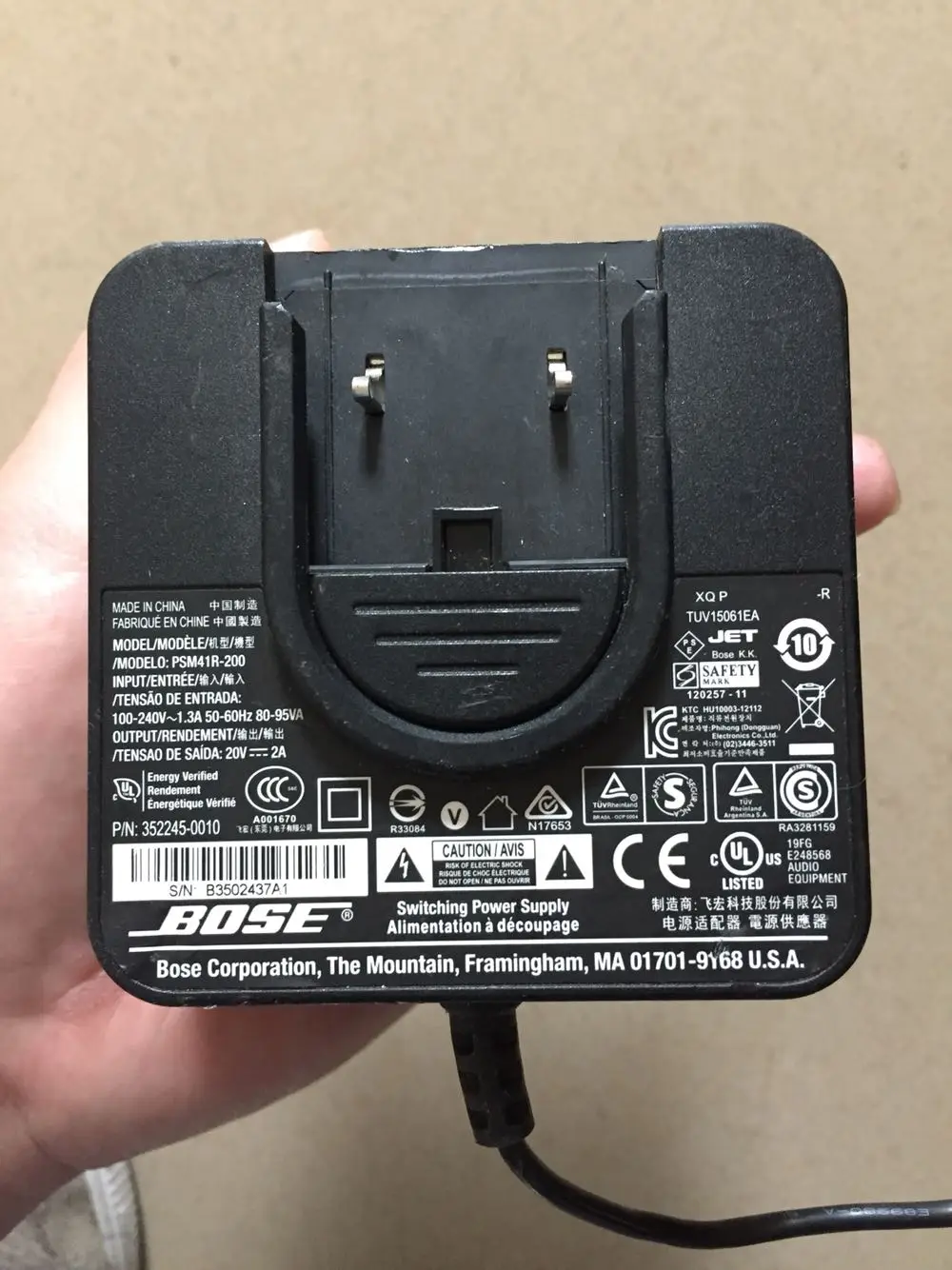 USED-20V-PSM41R-200-352245-0010-Adapter-For-Bose-SoundDock-SoundLink ...