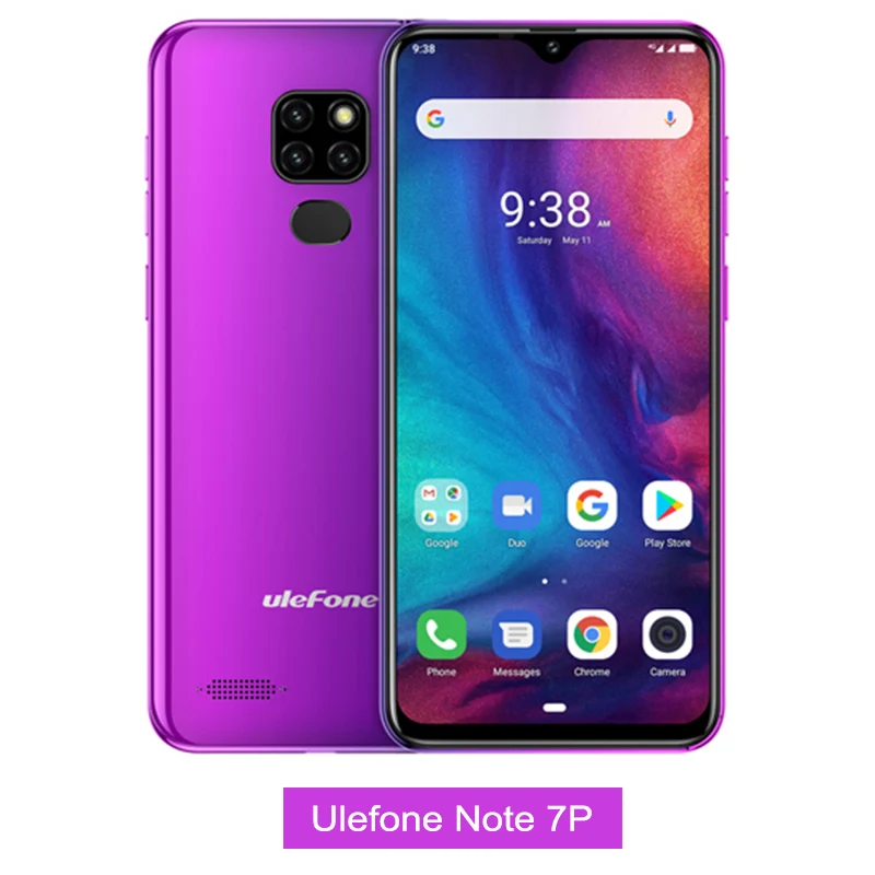 Смартфон Ulefone Note 7 P, Android 9,0, четырехъядерный, 3500 мА/ч, 6,1 ...