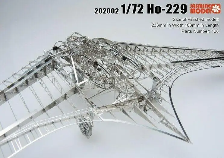 Jasmine Model 1/72 German 202002 Ho-229 Aircraft Skeleton - Trank ...