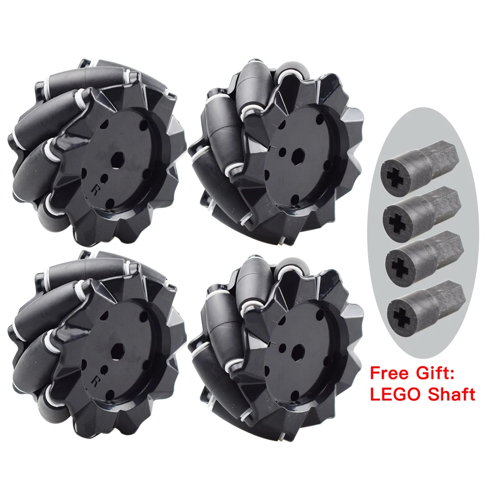 4pcs/set 80mm Mecanum Wheel Universal Omnidirectional Wheel For Legoing ...