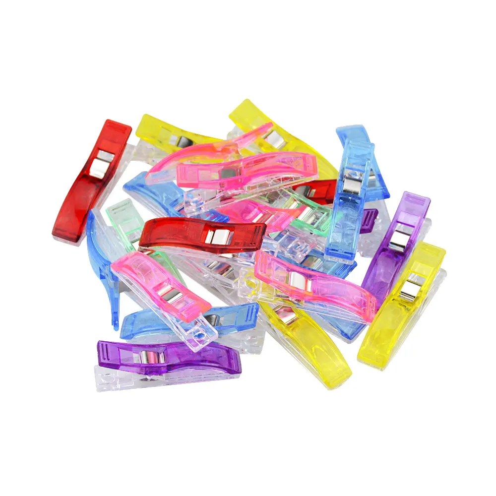 50Pcs-Mixed-Plastic-Clips-Holder-for-DIY-Patchwork-Fabric-Quilting ...