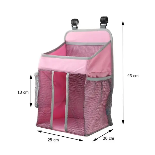 Baby Crib Hanging Bag High-quality Portable Lightweight Grid Splicing ...