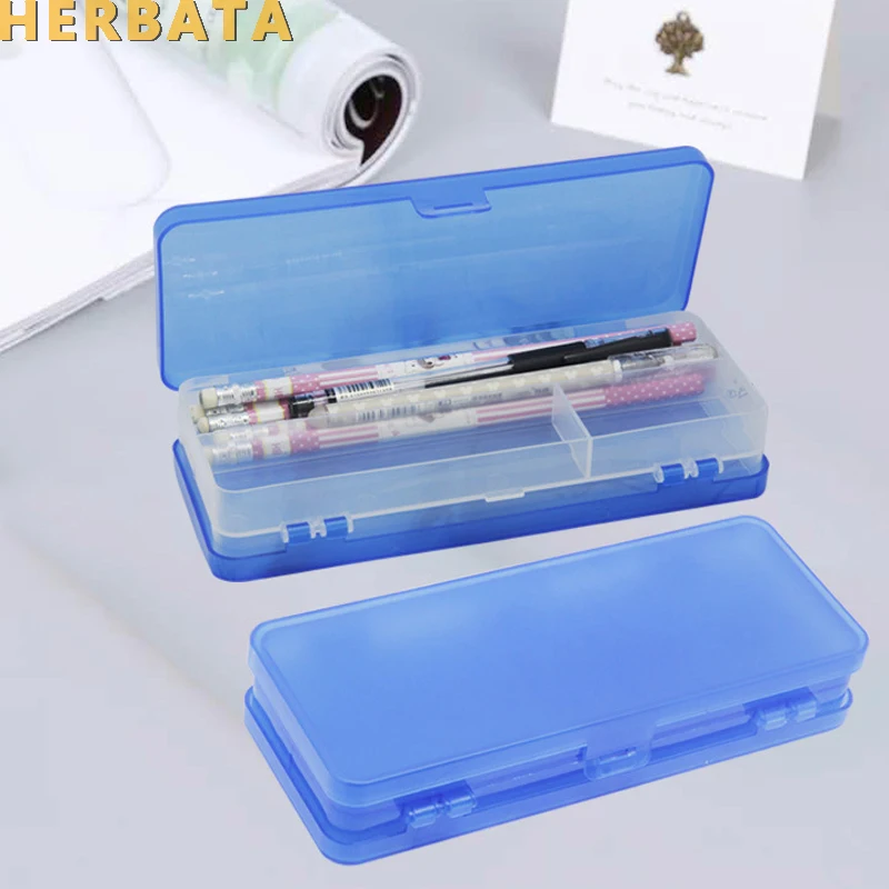 Multifunctional-double-sided-pencil-case-translucent-frosted-pencil ...