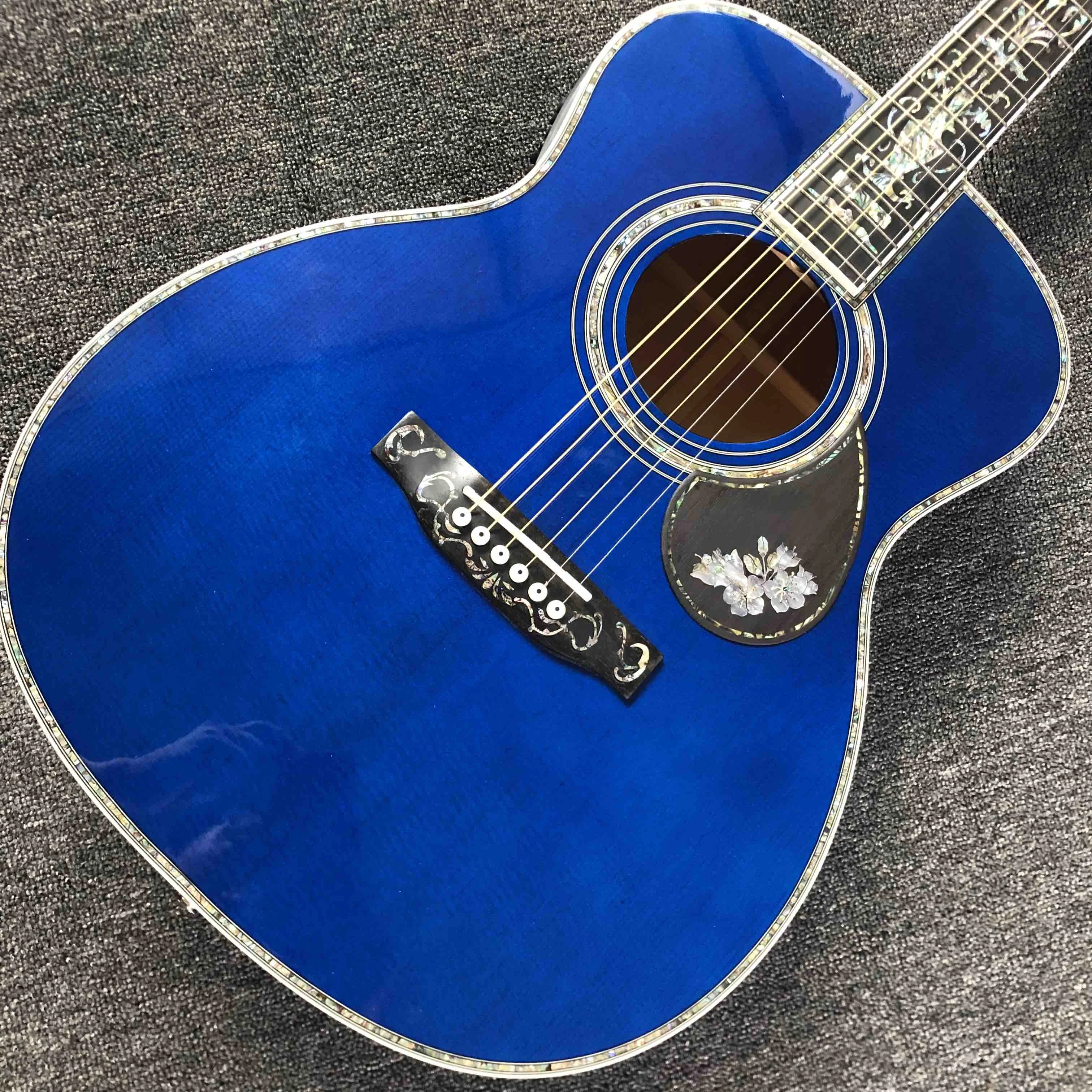 Gibson Blue Acoustic Guitar