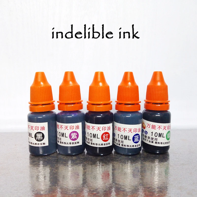 10 Ml Indelible Ink For Self-ink Stamp Permanent Waterproof Instantly ...