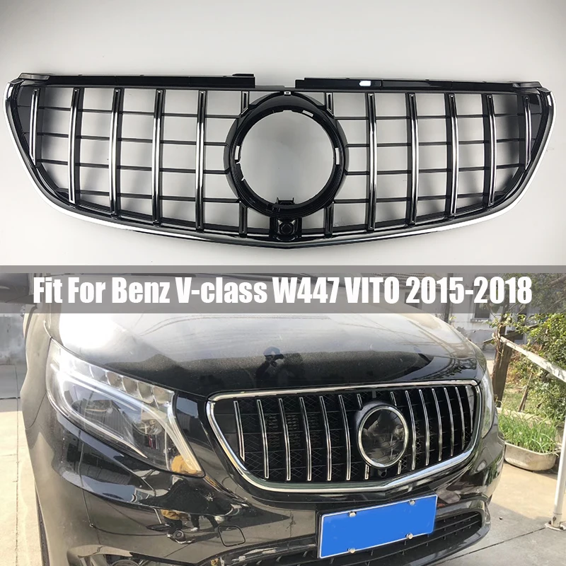Front Bumper Racing Grilles For New V Class W447 GT Grille Vito Grill ...