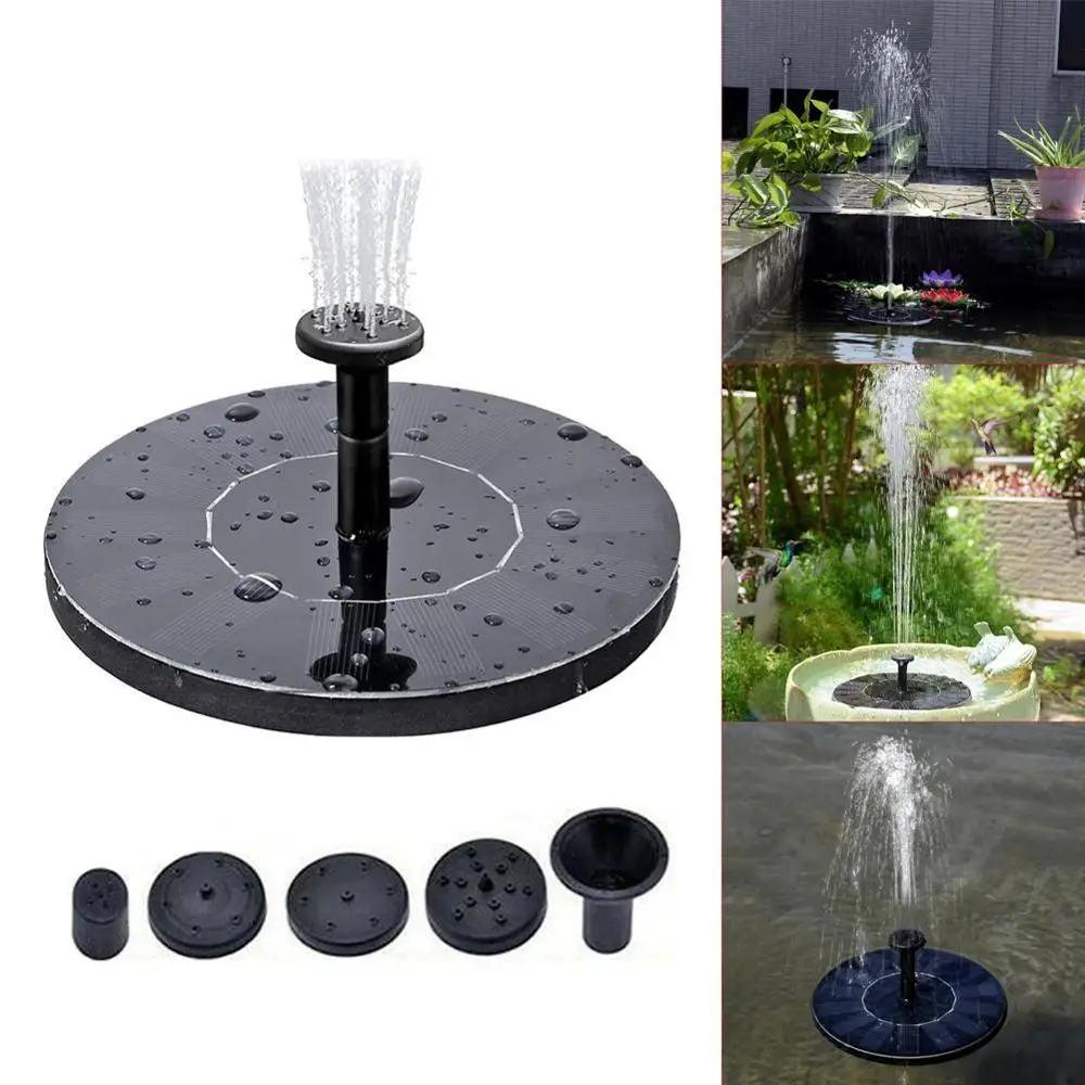 Solar Fountain Solar Water Fountain Garden Pool Pond Outdoor Solar ...