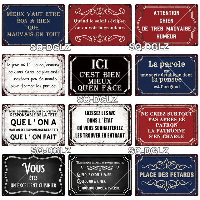 French Vintage Wall Signs