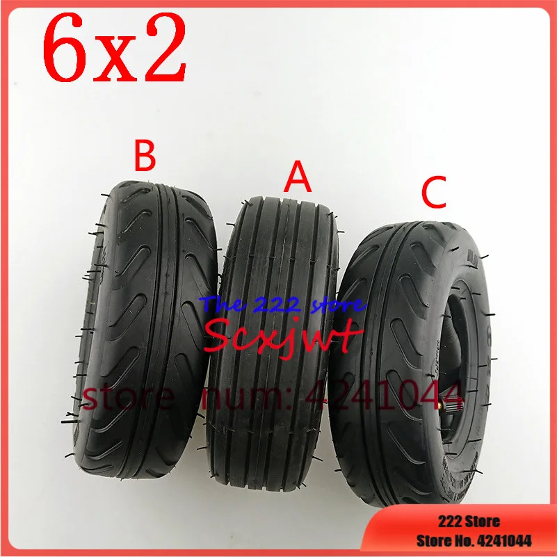 6X2-Solid-tire-6x2-Pneumatic-tyre-inner-tube-Electric-Scooter-Wheel ...