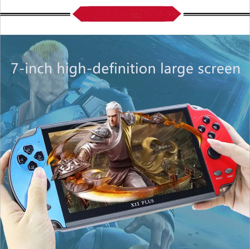 X12 Plus 3500 In 1 Childhood Classic Games Player Built In 16GB 7 ...