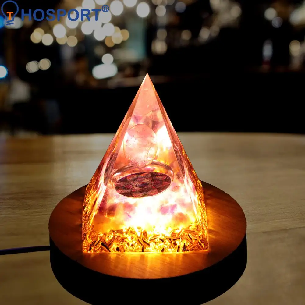 USB-LED-Light-Base-For-Orgonite-Pyramid-Healing-Crystals-Energy-Reiki ...