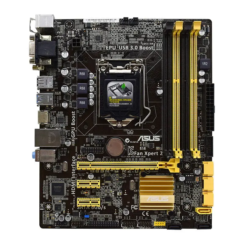 ASUS B85M-G R2.0 LGA1150 Intel B85 B85M Desktop-PC-Motherboard DDR3 16G ...